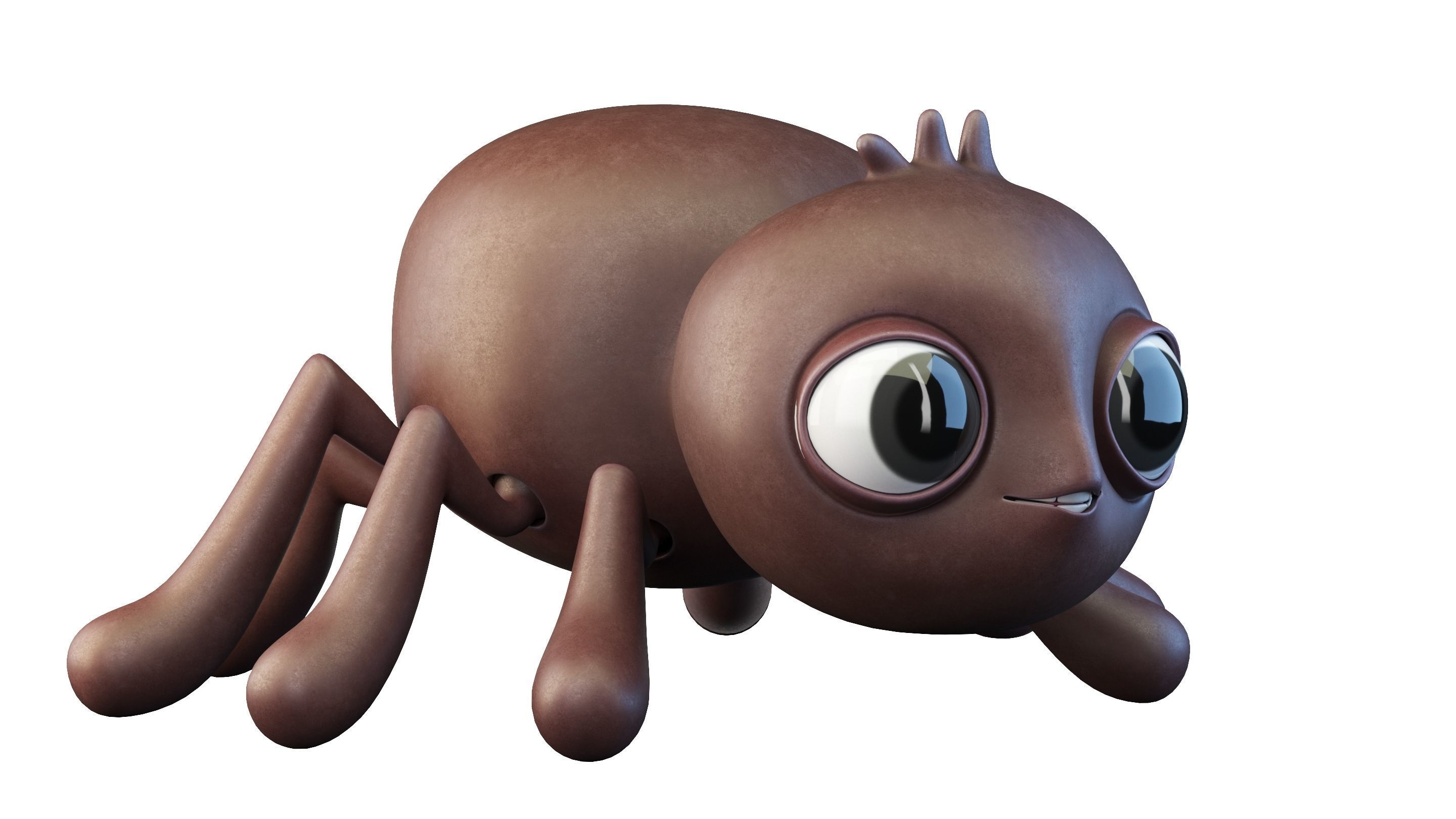 Cartoon Spider Character 3D model | CGTrader
