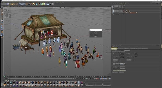 3D model Ancient China Cartoon Game VR / AR / low-poly | CGTrader