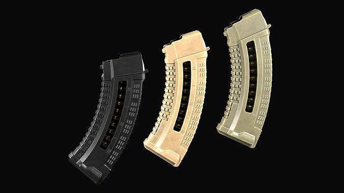 3D model FAB Defense Ultimag 30 round magazine AK AKM VR / AR / low ...