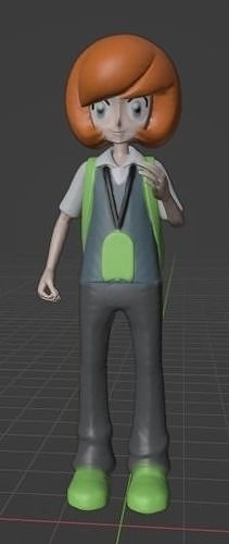 Trevor pokemon trainer 3D model 3D printable | CGTrader