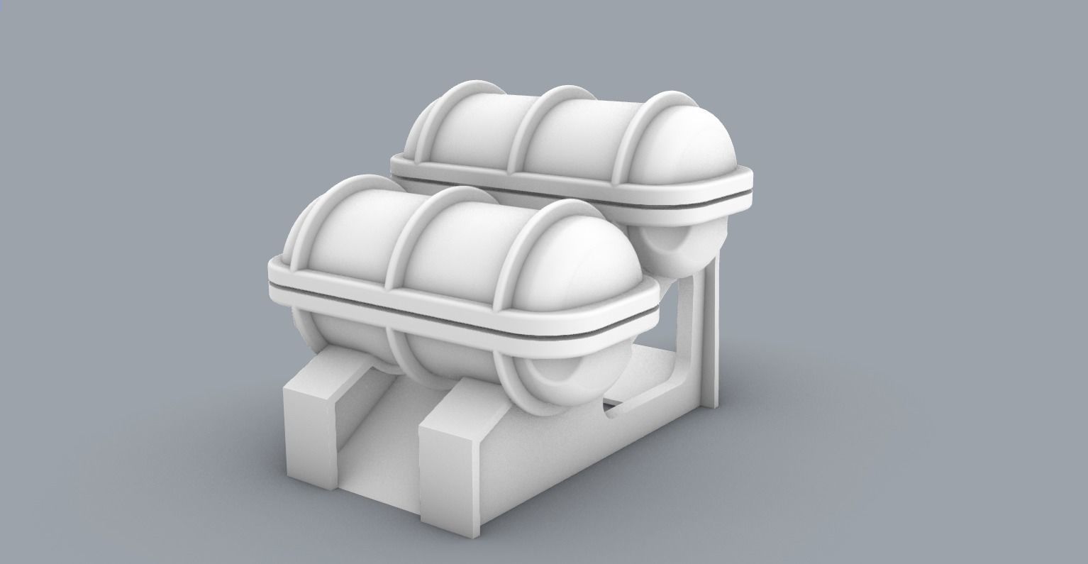 PM Solas Life Raft with Ramp 3D model 3D printable | CGTrader