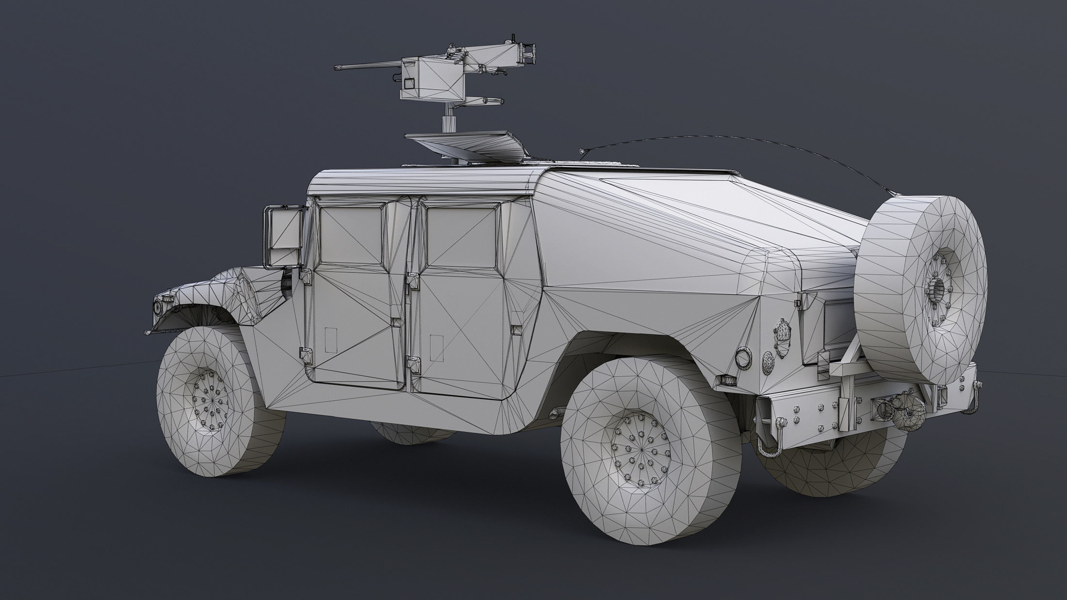 3D model HMMWV M998 Humvee VR / AR / low-poly | CGTrader