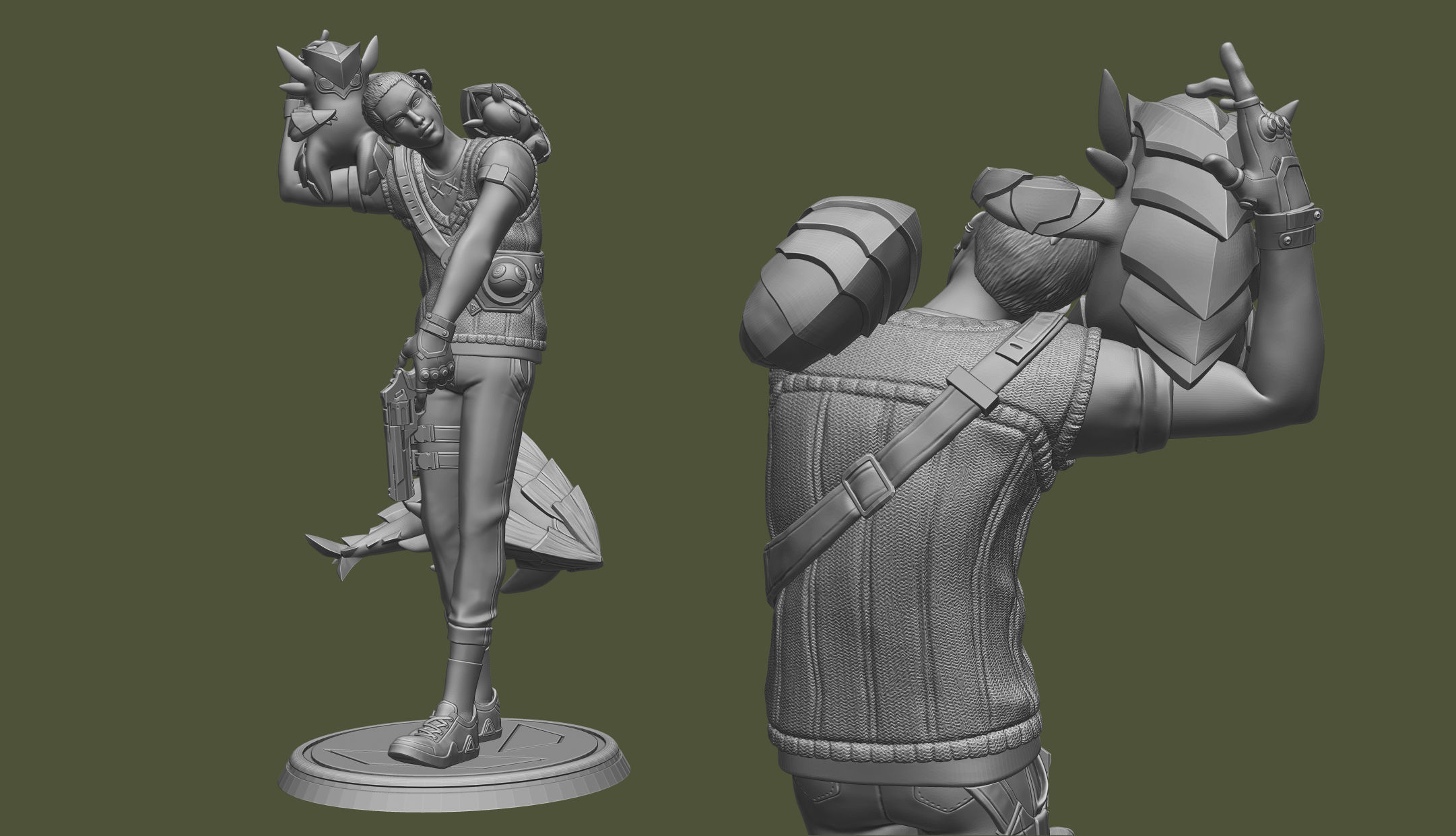 Gekko Valorant 3D model 3D printable | CGTrader