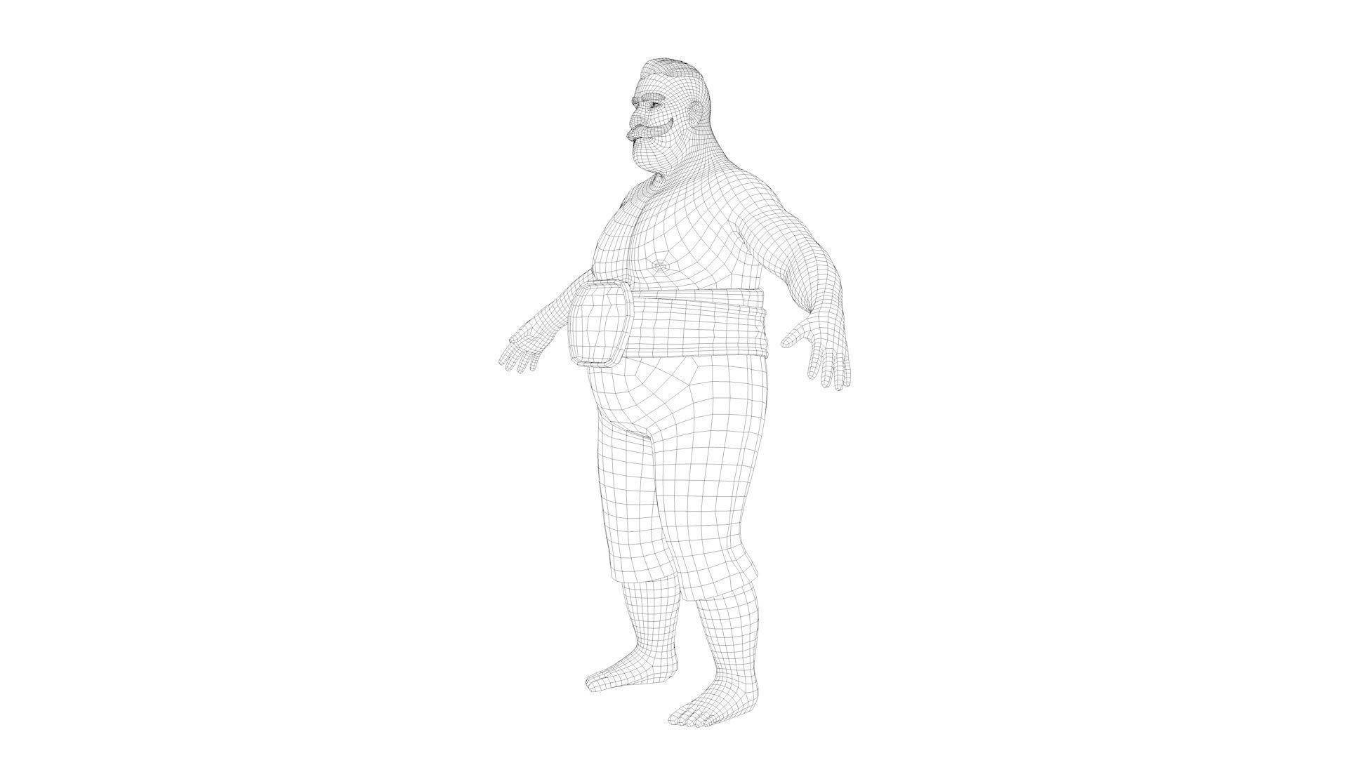 3D model Wrestler Character VR / AR / low-poly | CGTrader