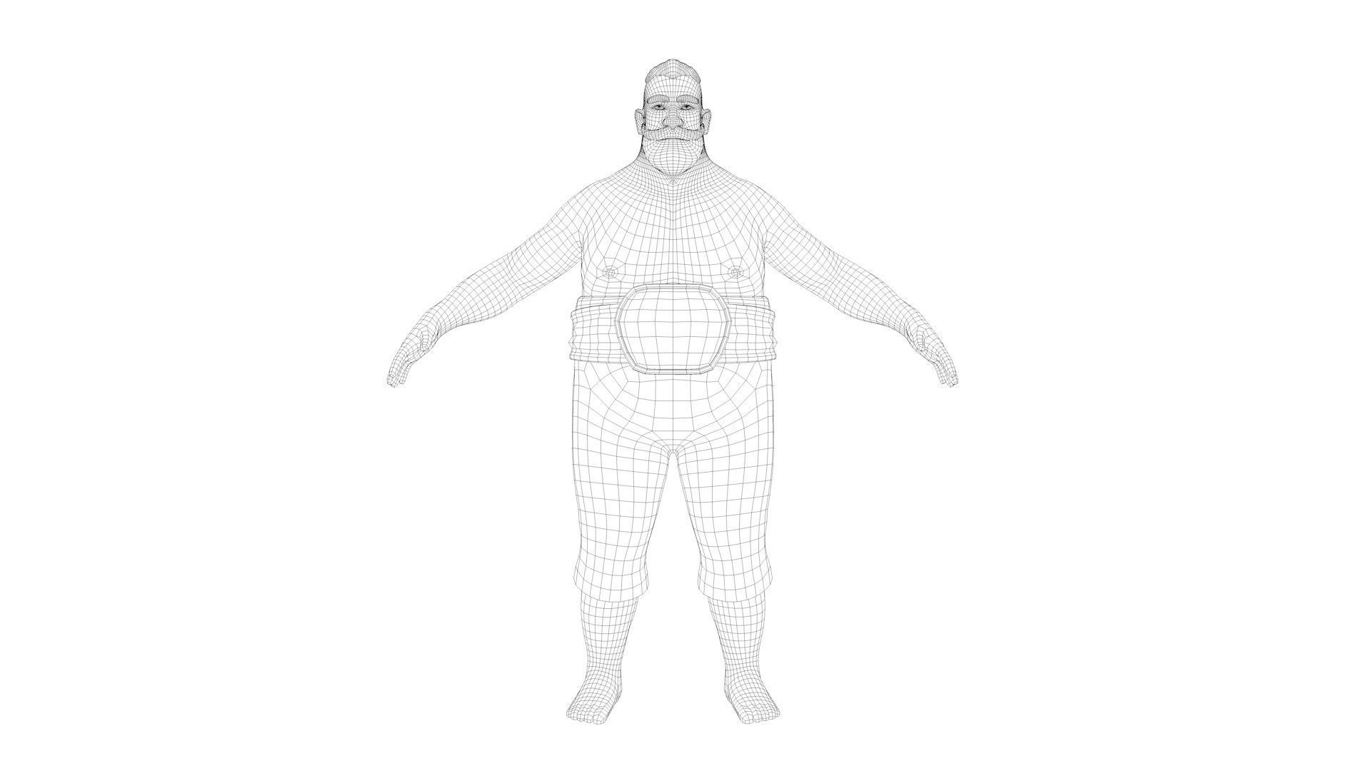 3D model Wrestler Character VR / AR / low-poly | CGTrader