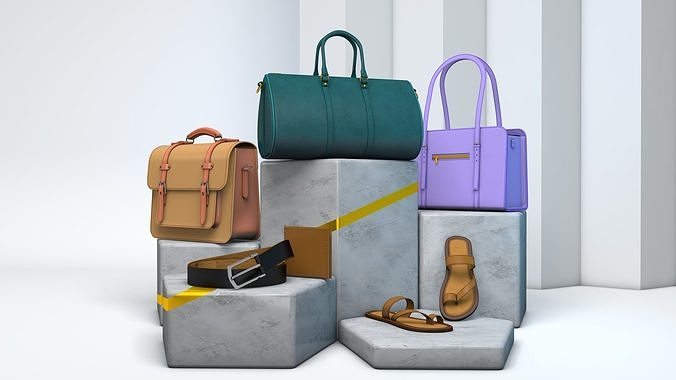 Leather Accessories 3D model | CGTrader