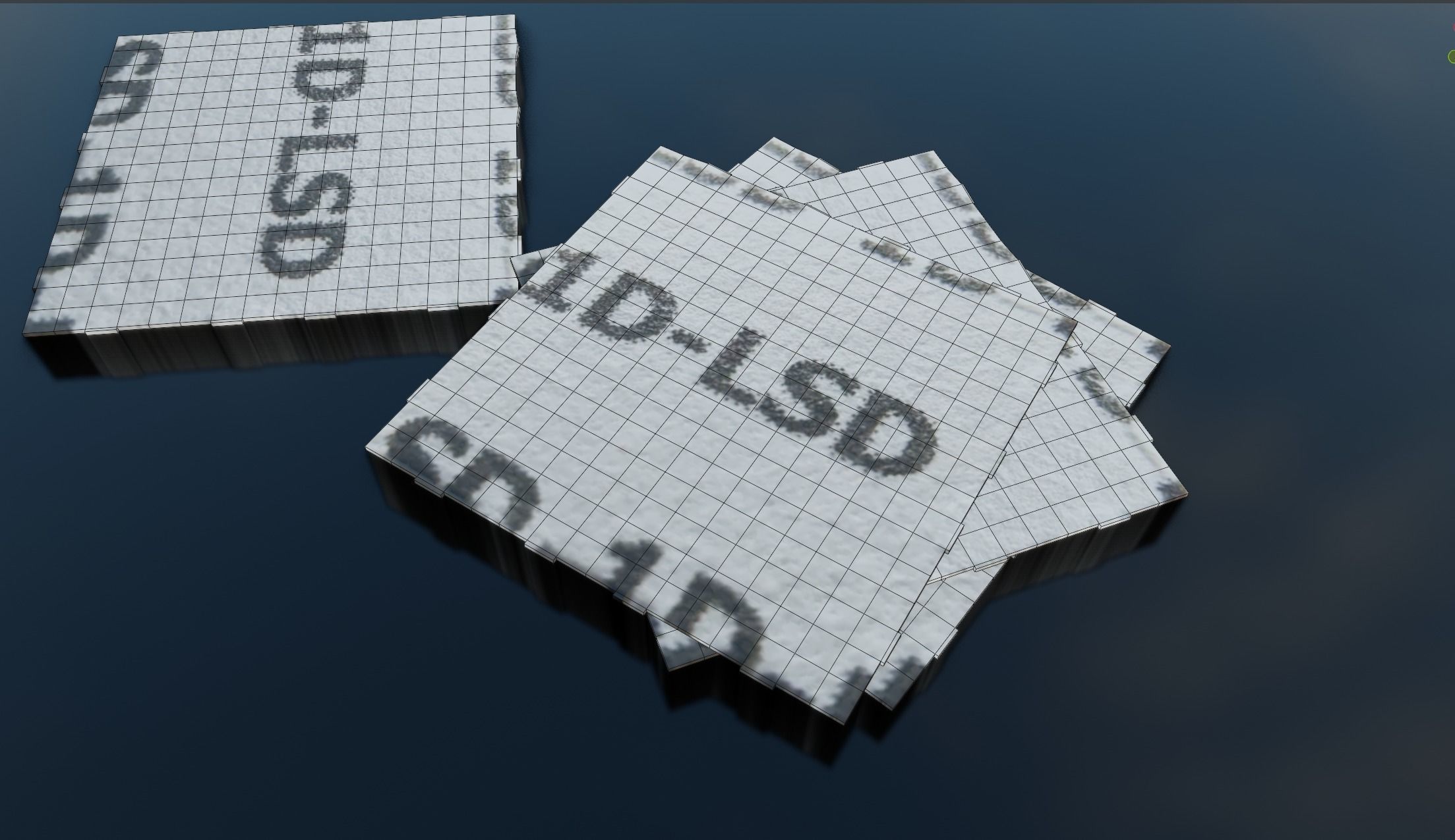 3D model 1D-LSD Blotters VR / AR / low-poly | CGTrader