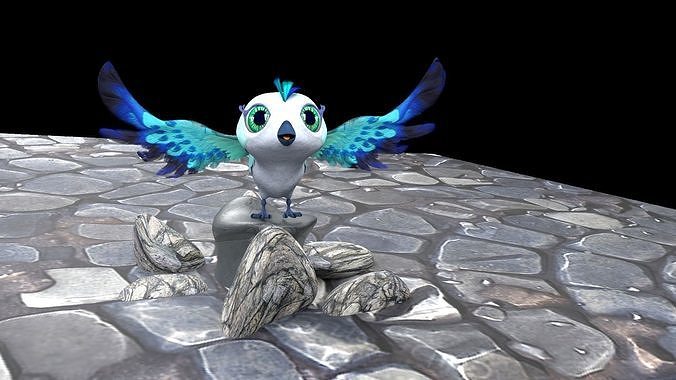Blue bird 3D model | CGTrader
