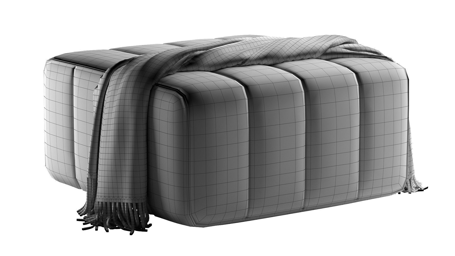 Curt Modular Pouf 3D model | CGTrader