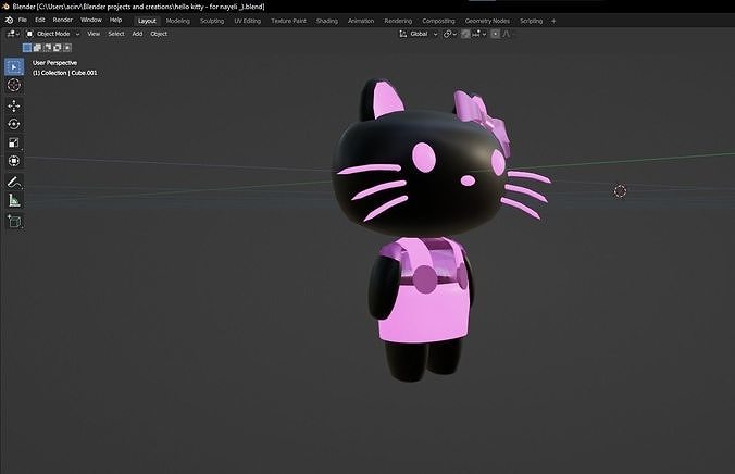 Hello kitty 3D model | CGTrader