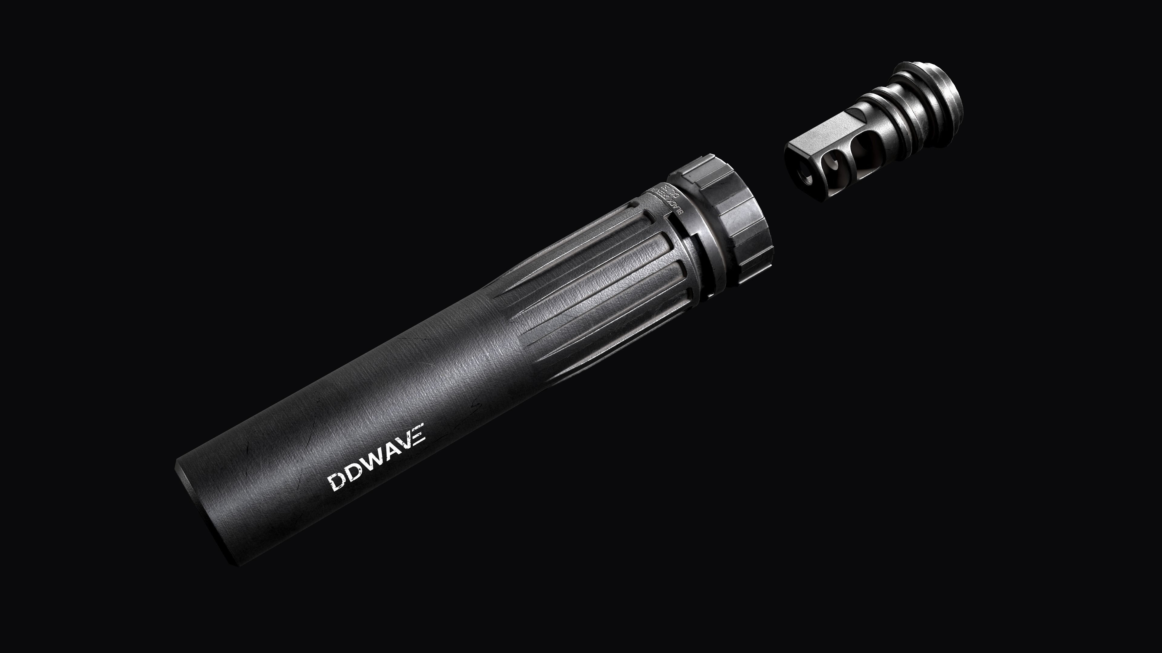 3D model Suppressor Daniel Defence Wave QD VR / AR / low-poly | CGTrader