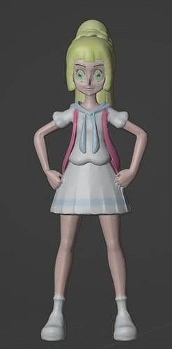 Lillie 2 pokemon trainer 3D model 3D printable | CGTrader