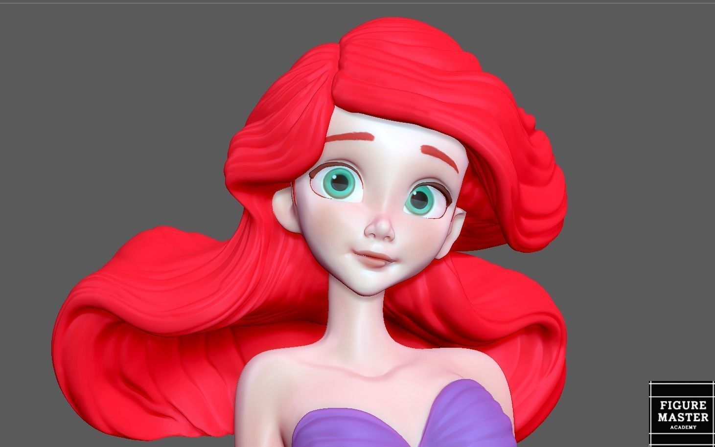 ARIEL LITTLE MERMAID 3 DISNEY ANIMATION princess 3D model 3D printable ...