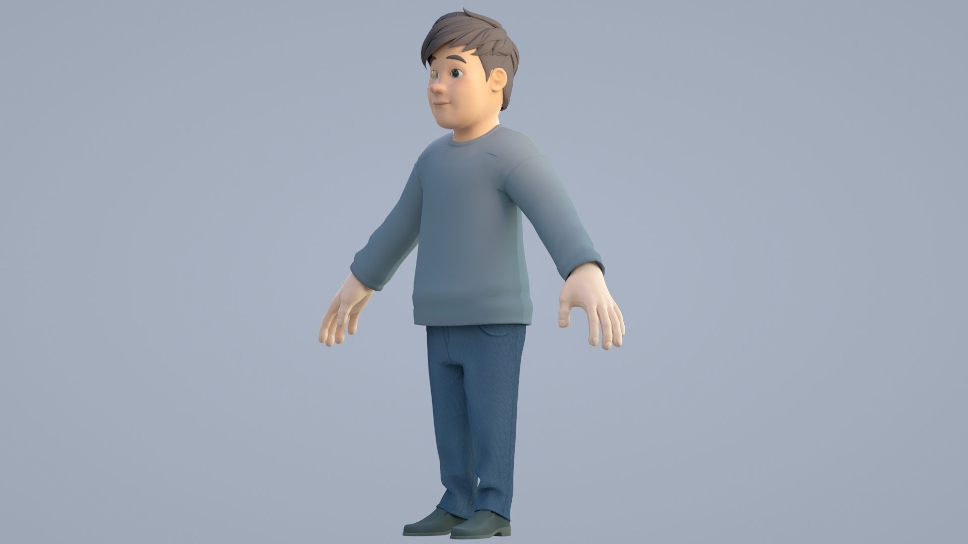 cartoon man 3D model | CGTrader