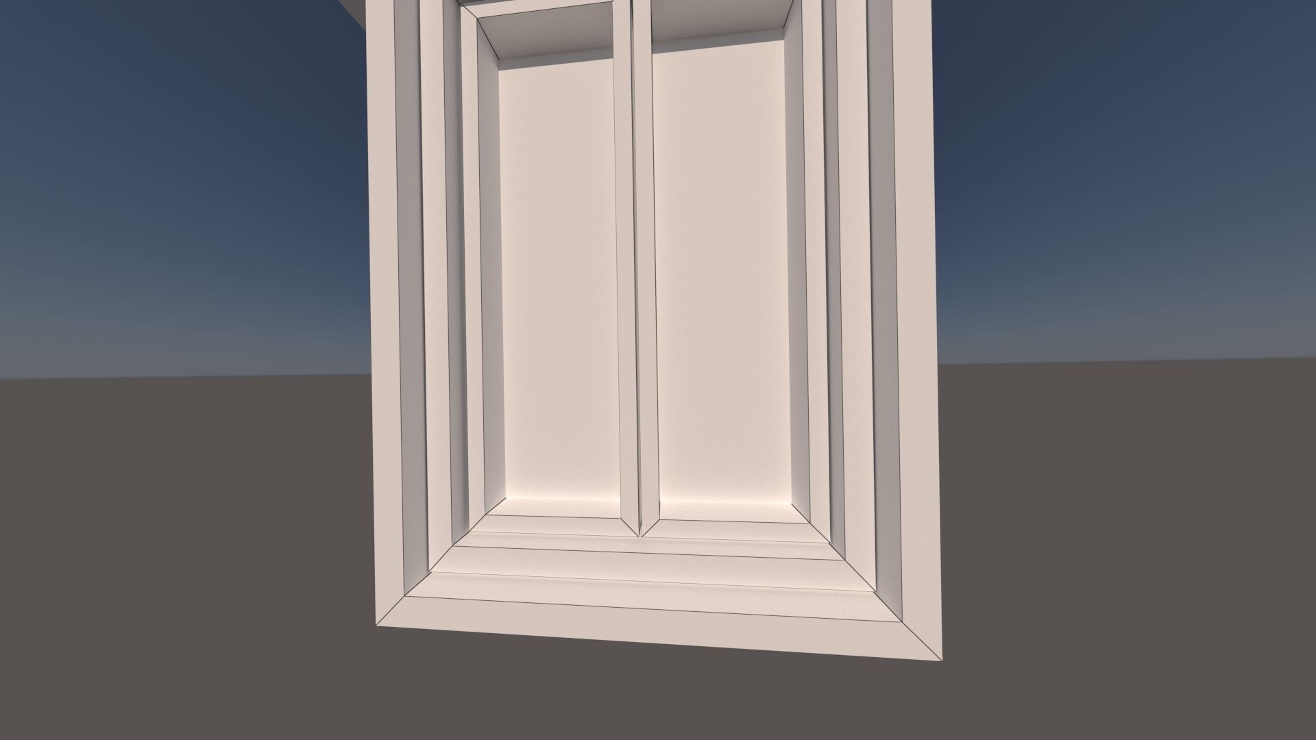 Window frame with contemporary design 3D model | CGTrader