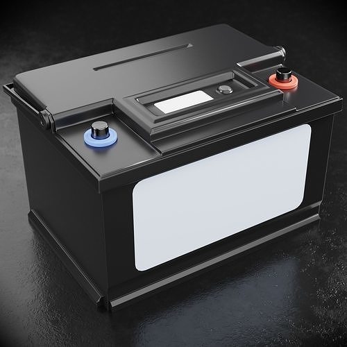 Car Battery Type D 3D model | CGTrader