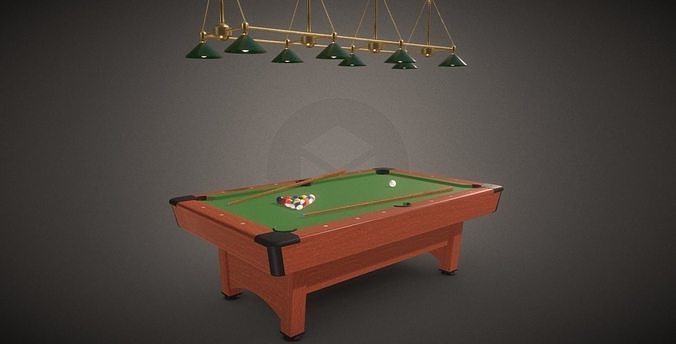 3D model Pool table VR / AR / low-poly | CGTrader