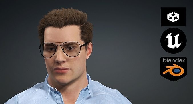 character plus size 3D model animated rigged | CGTrader