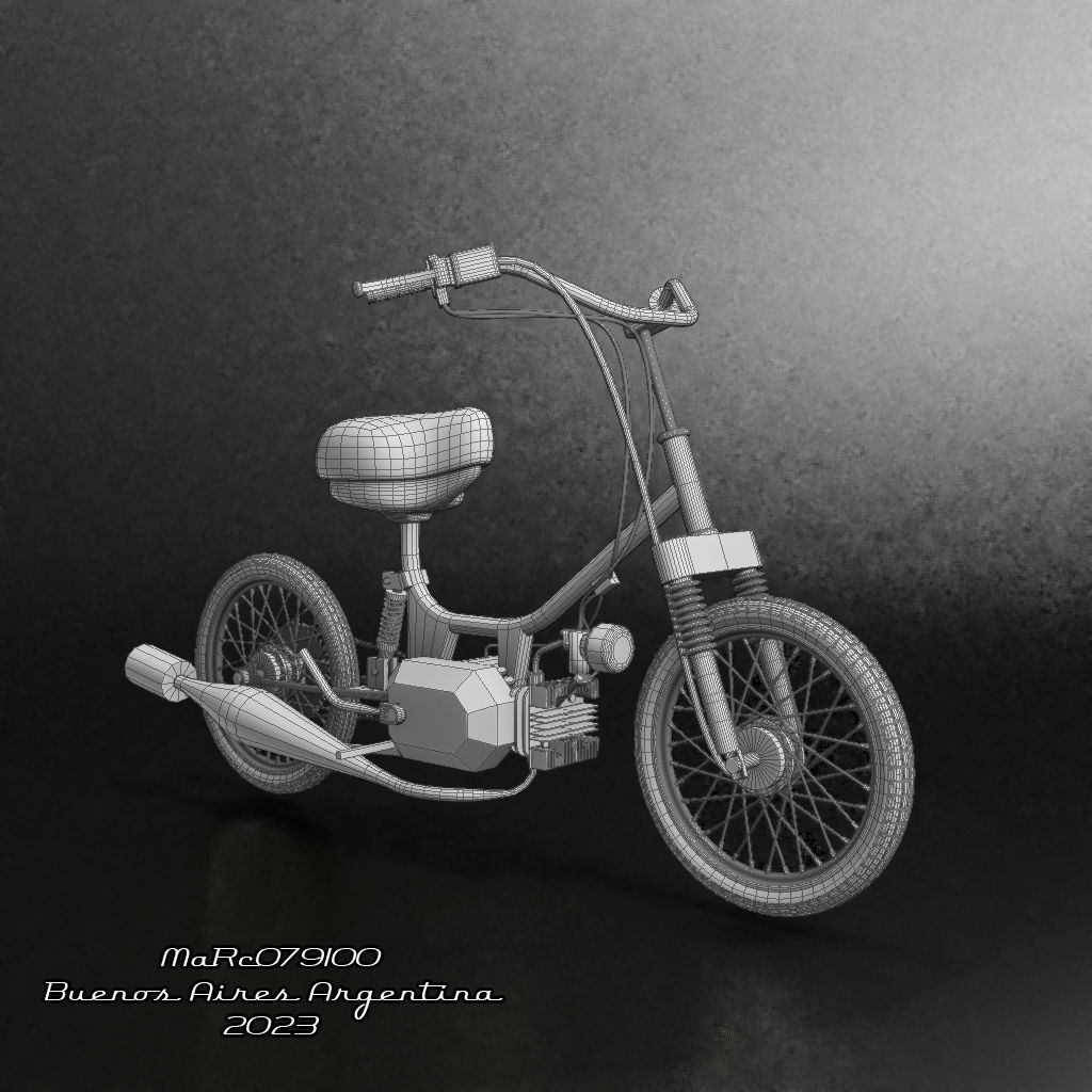 Zanella Pocket moped 48cc 3D model | CGTrader