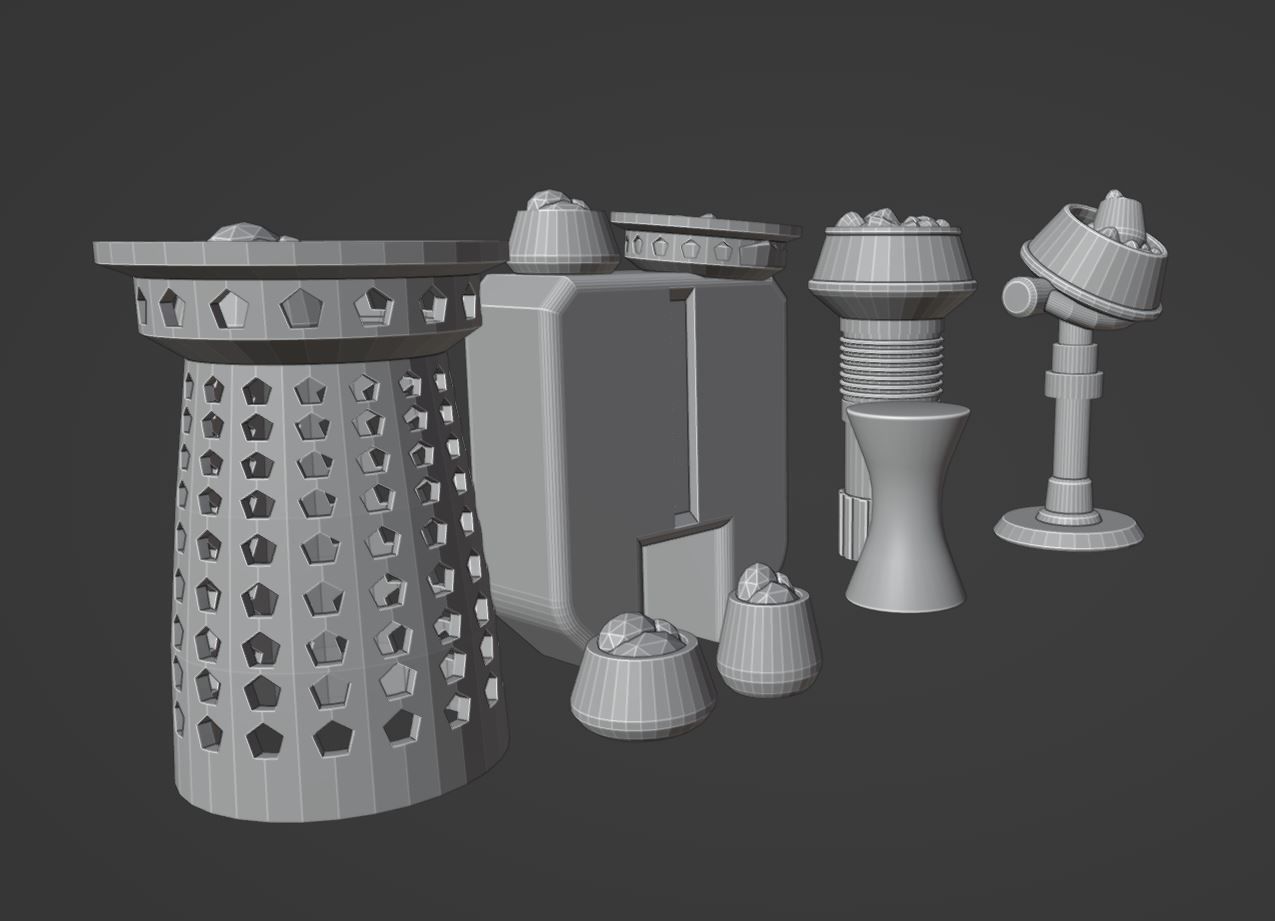 Mos Eisley Street Vendor Props 3D Printable Legion Scale 3D model 3D ...