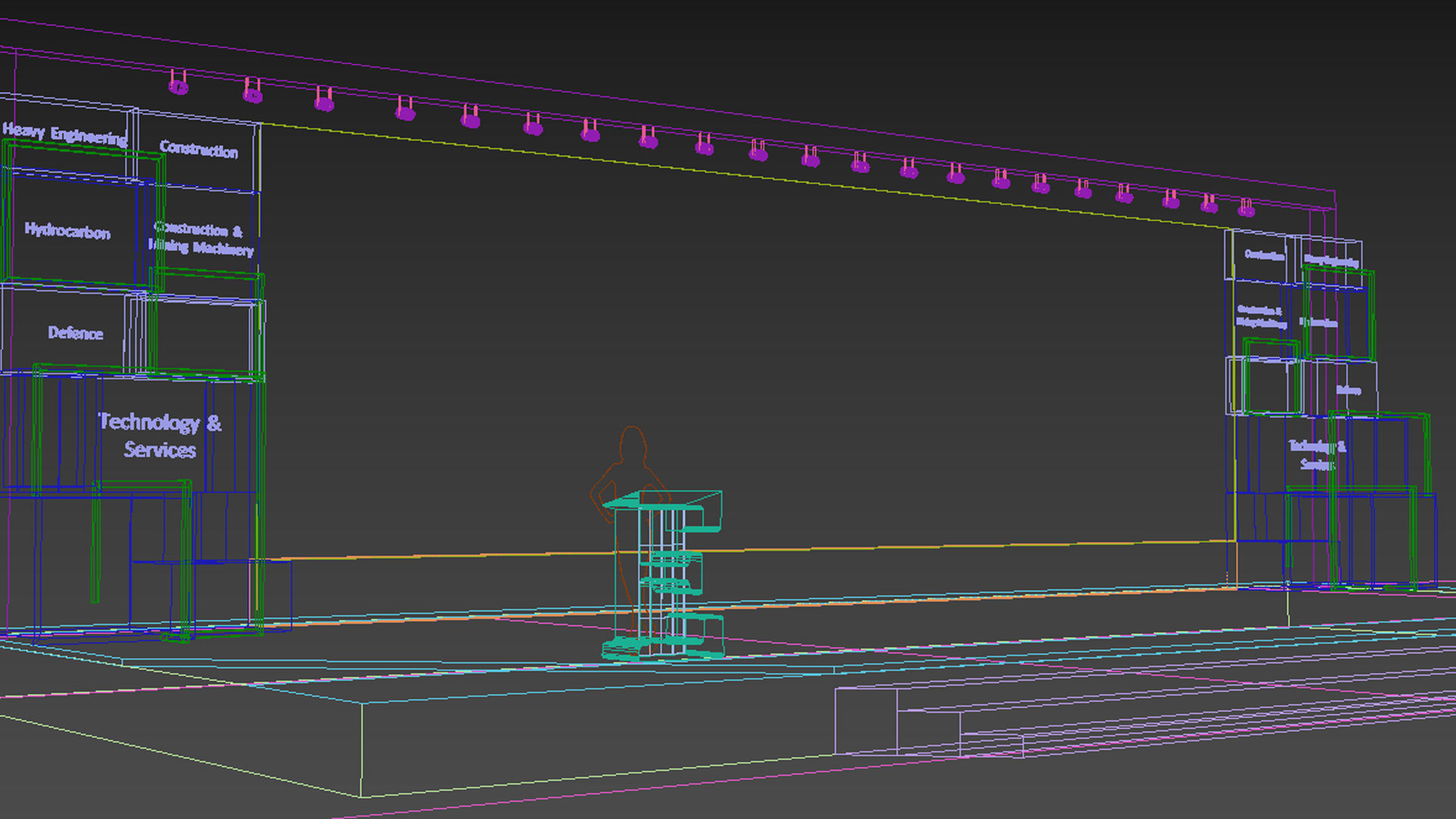 Stage design 3D model | CGTrader