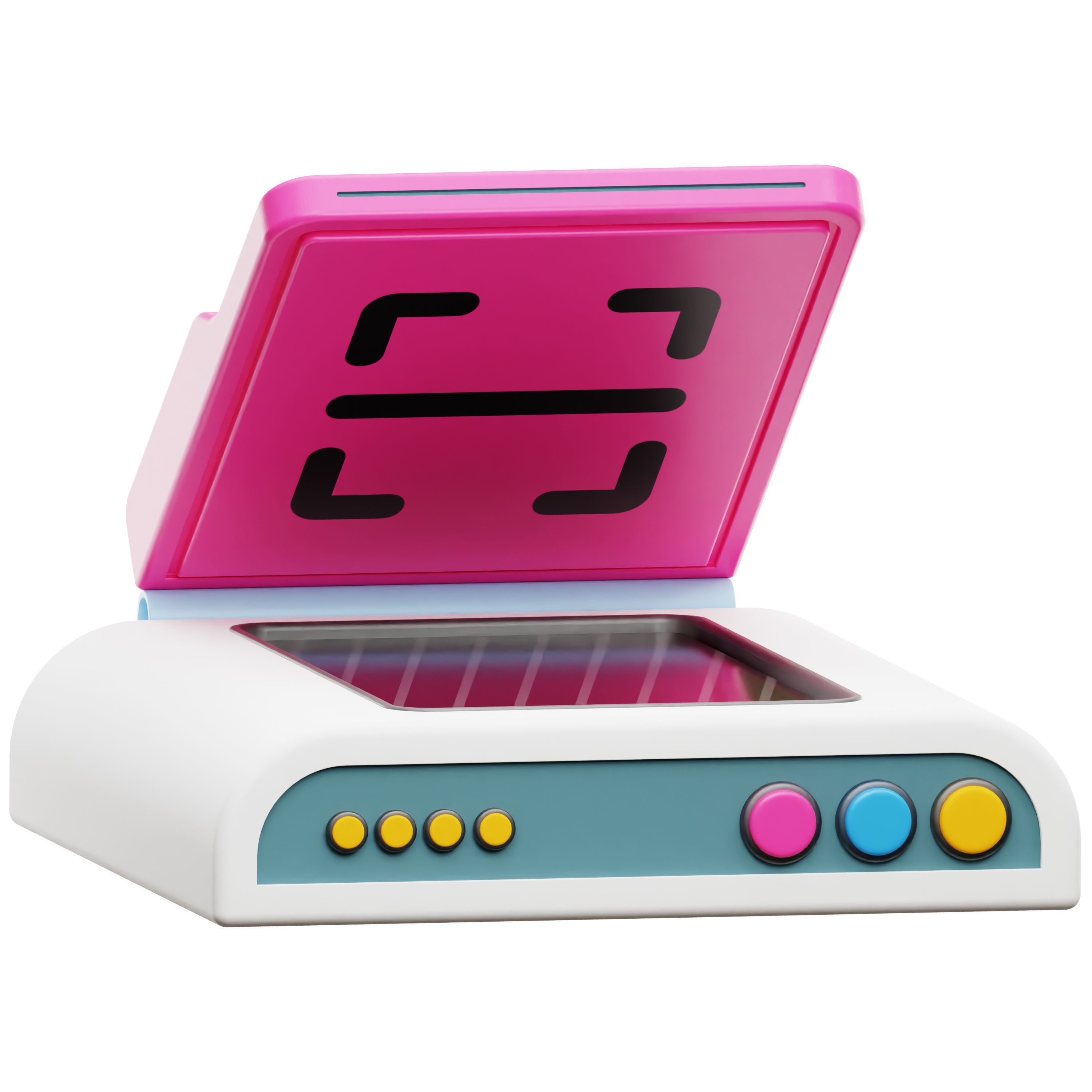 3D model Scanner Machine 3D Icon VR / AR / low-poly | CGTrader