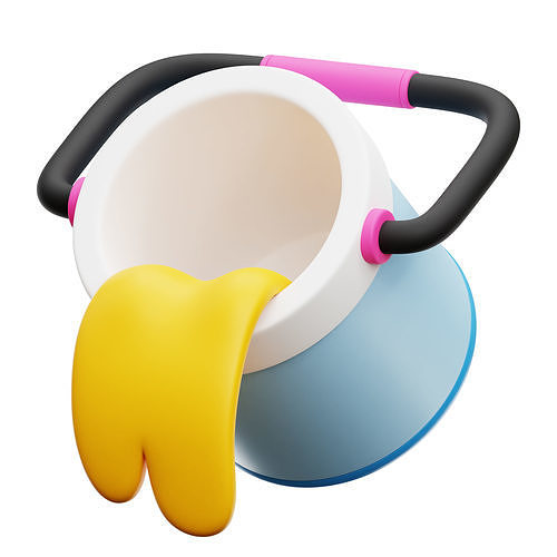 3D model Paint Bucket 3D Icon VR / AR / low-poly | CGTrader