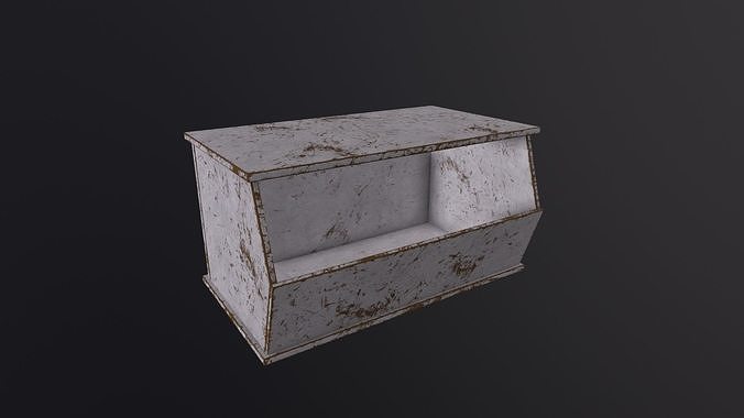 3D model Wooden Storage Bin 3D Model VR / AR / low-poly | CGTrader