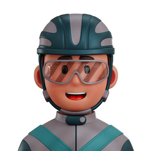 3D model Cycling Player Avatar 3D Icon VR / AR / low-poly | CGTrader