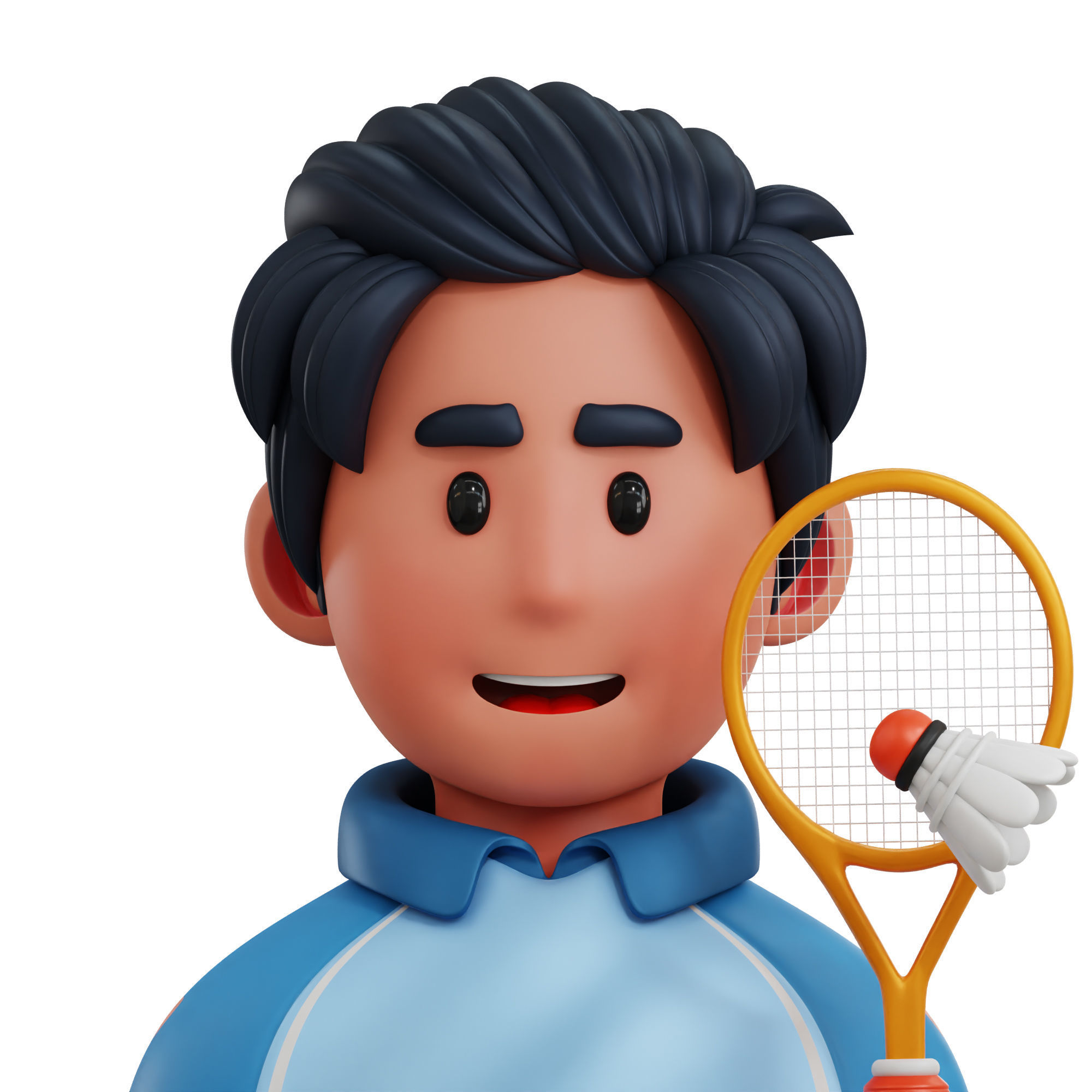 3D model Badminton Player Avatar 3D Icon VR / AR / low-poly | CGTrader