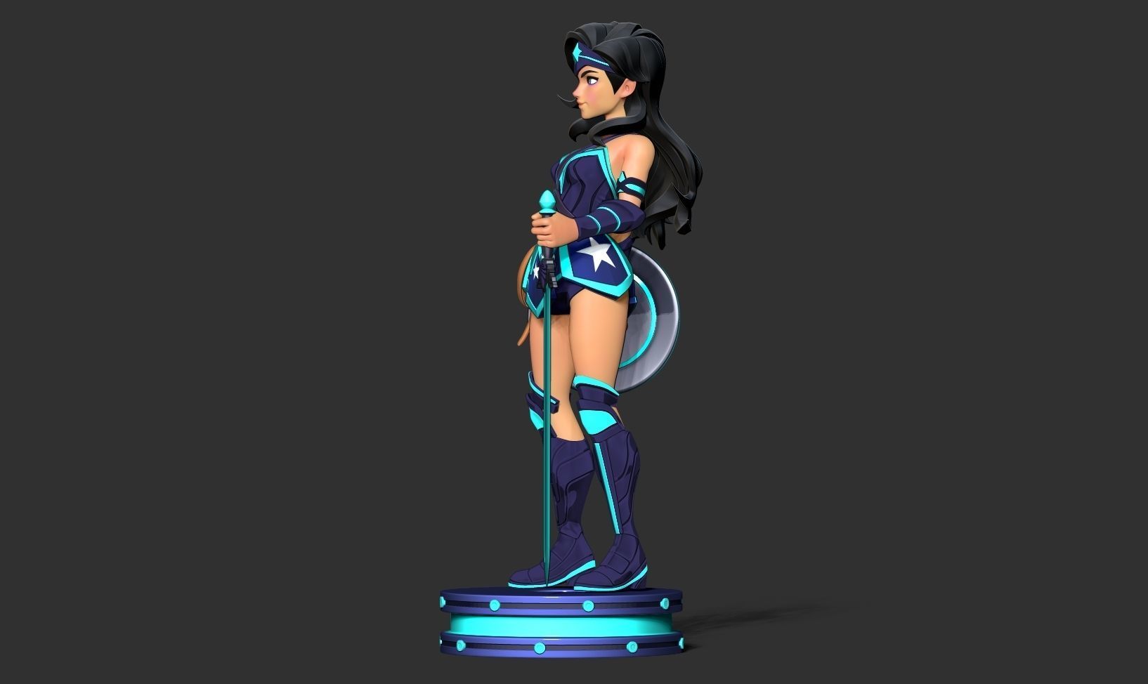 Wonder Woman - MultiVersus Fanart 3D model 3D printable | CGTrader