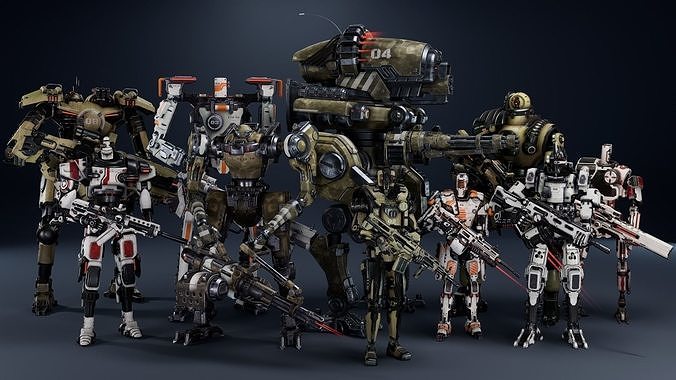 Super Bot pack Vol2 3D Model Collection | CGTrader