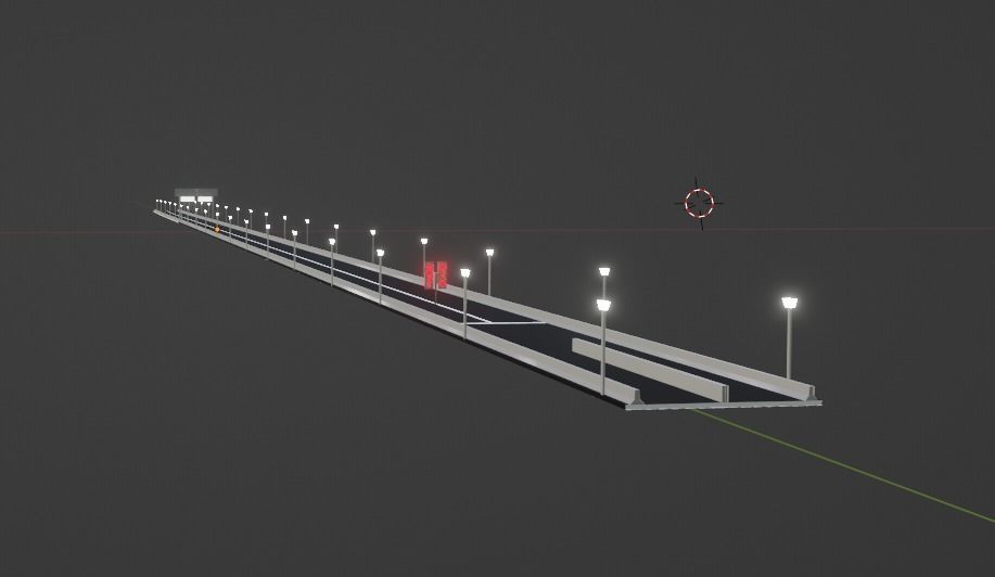 Drag strip 3D model | CGTrader
