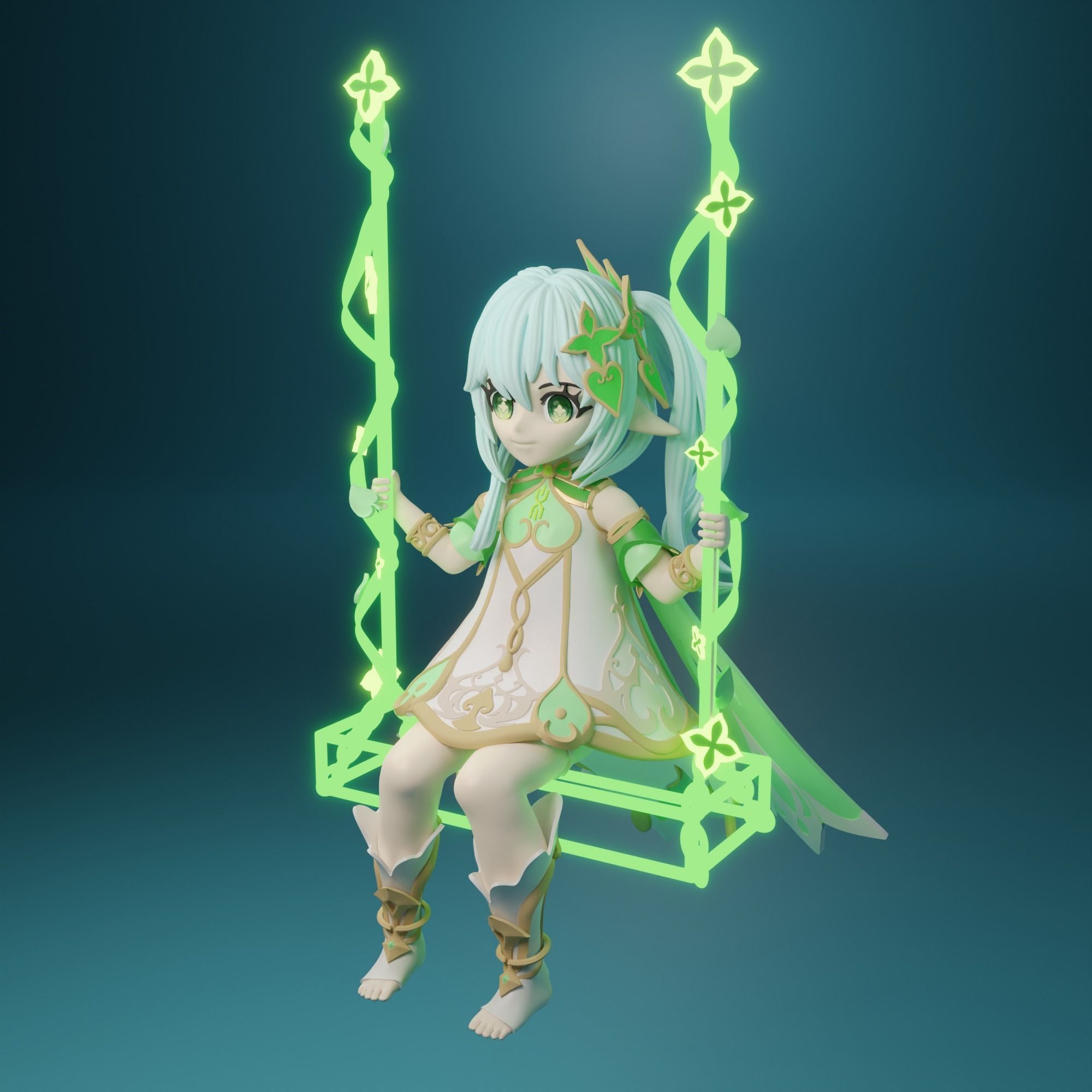Nahida from Genshin Impact 3D model 3D printable | CGTrader