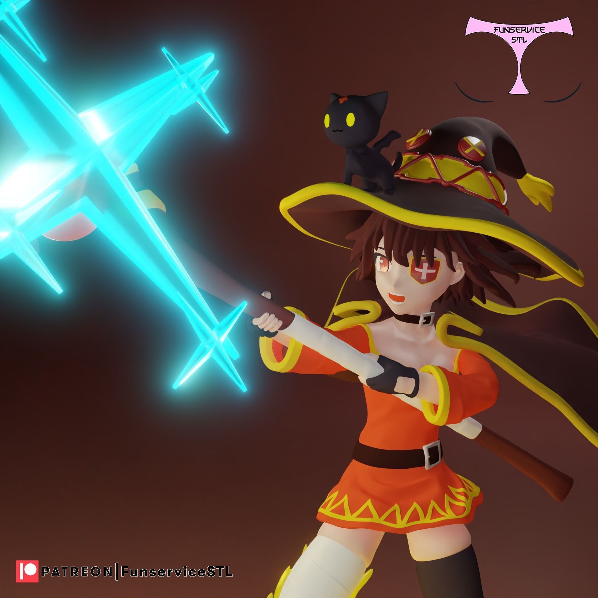 Megumin from Konosuba anime 3D model 3D printable | CGTrader