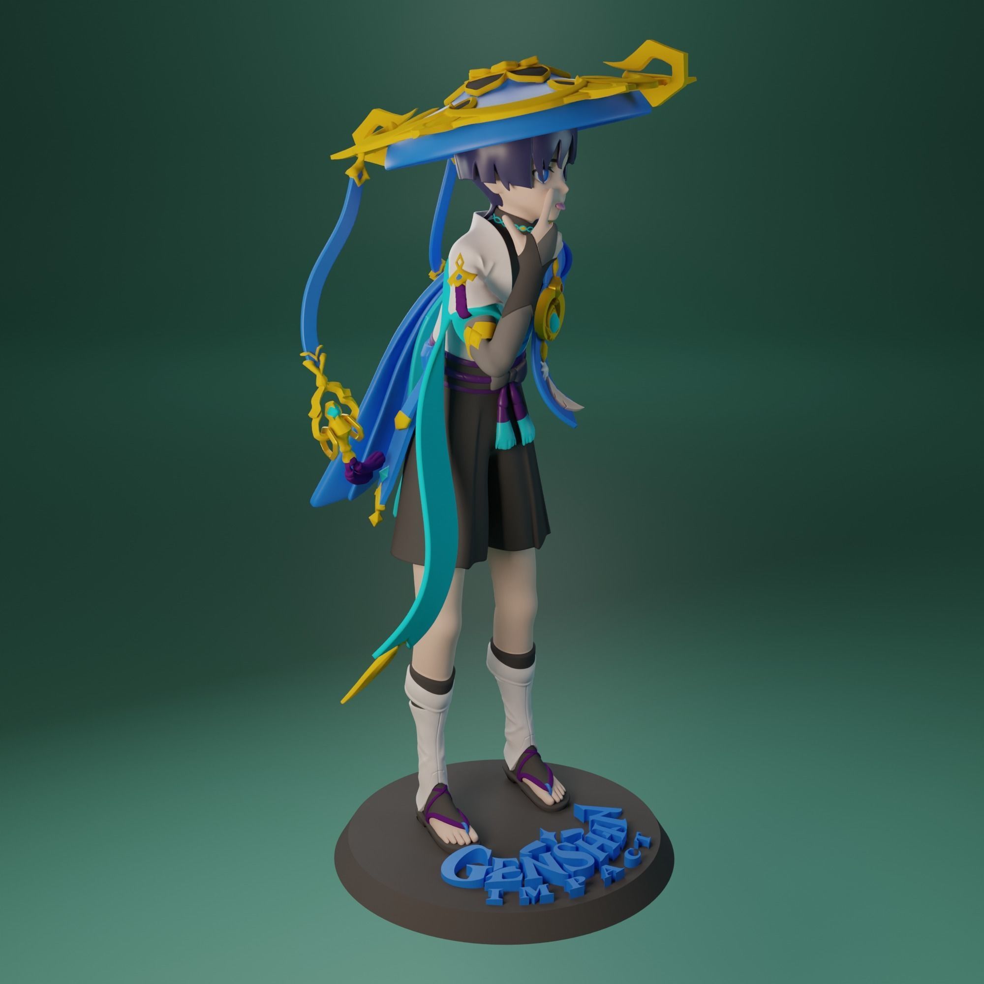 WANDERER SCARAMOUCHE GENSHIN IMPACT 3D model 3D printable | CGTrader