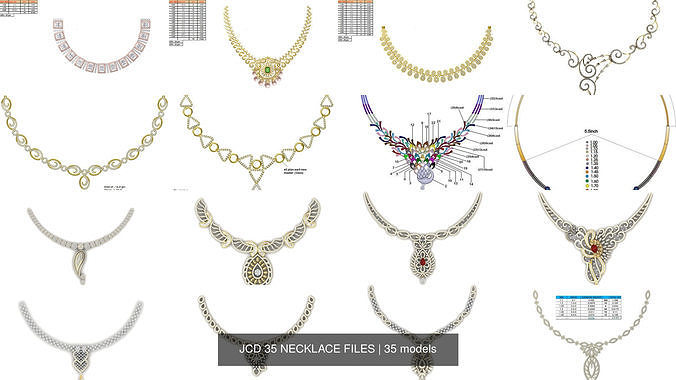 JCD 35 NECKLACE FILES 3D Model Collection | CGTrader
