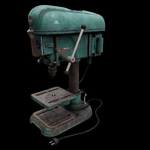 3D model Drill Machine VR / AR / low-poly | CGTrader