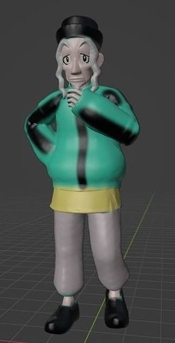 Mustard pokemon trainer 3D model 3D printable | CGTrader