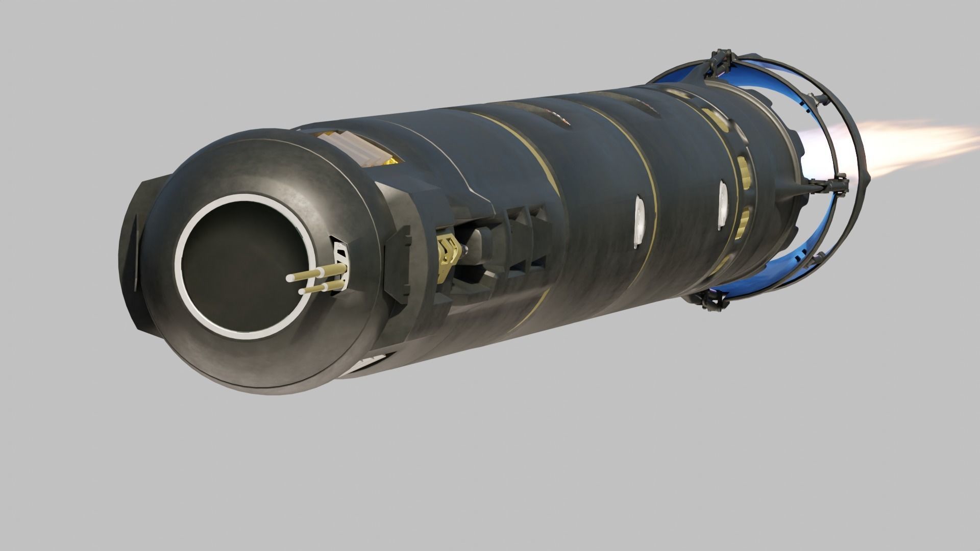 SciFi Missile Torpedo Set 3D model | CGTrader