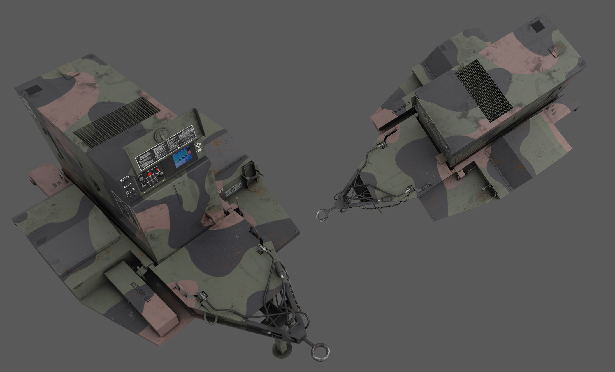 3D model Power Generator Trailer MEP VR / AR / low-poly | CGTrader