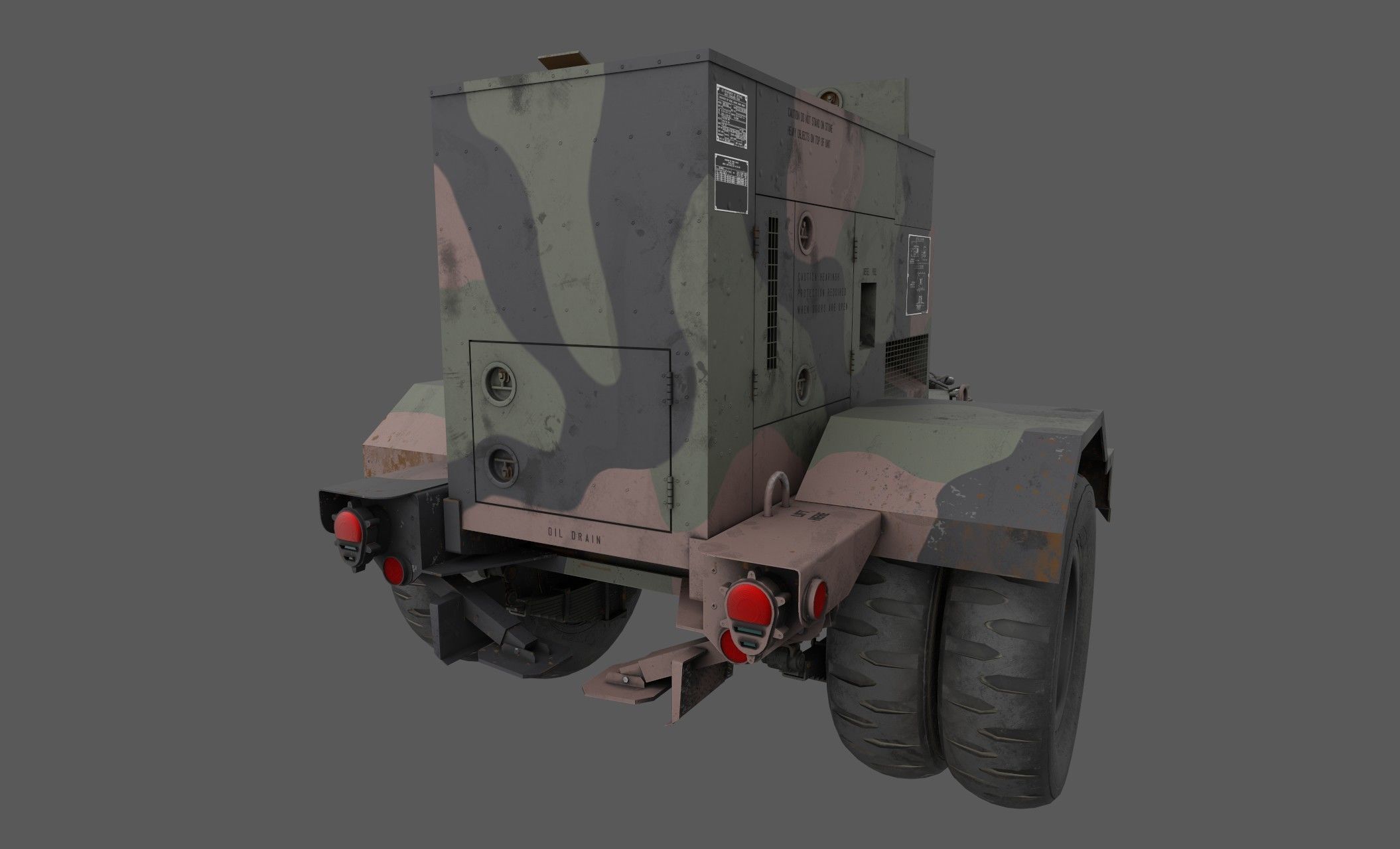 3D model Power Generator Trailer MEP VR / AR / low-poly | CGTrader