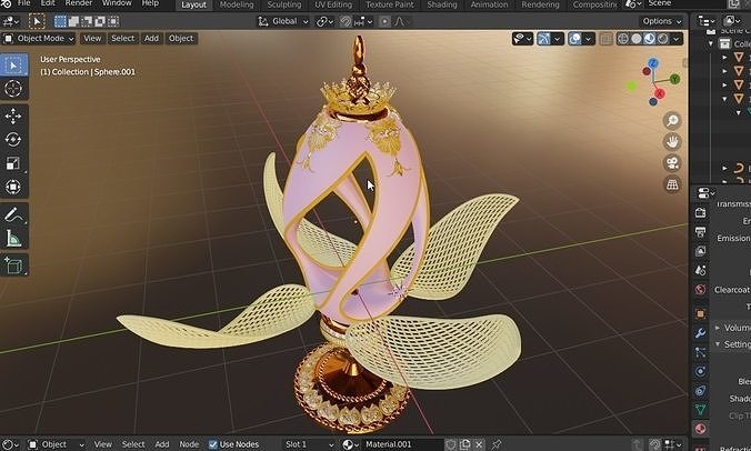 trophy 5 3D model rigged | CGTrader