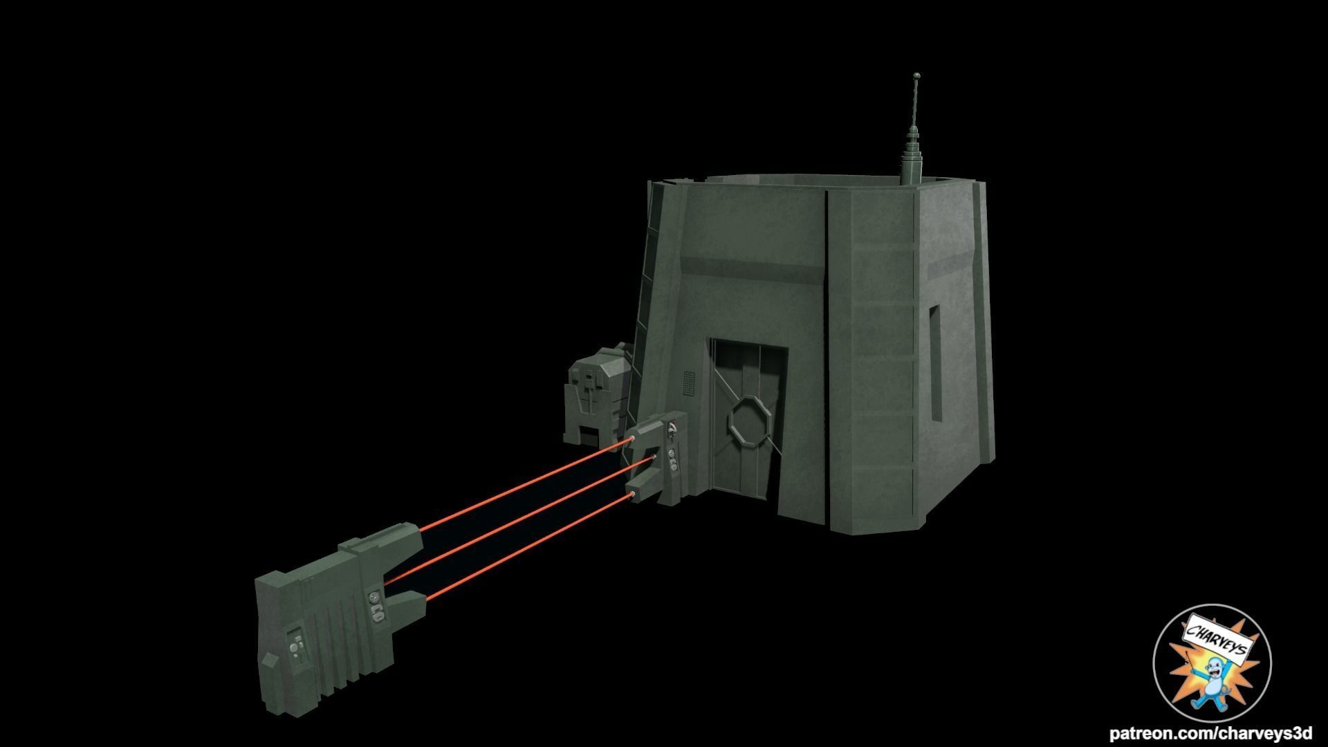 Star Wars Imperial Mapuzo Checkpoint Diorama for action figures 3D ...