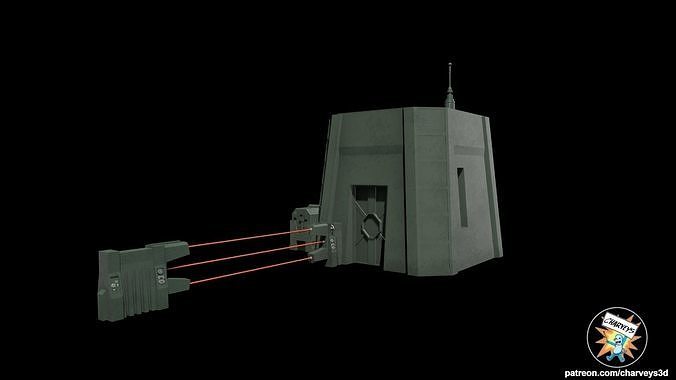 Star Wars Imperial Mapuzo Checkpoint Diorama for action figures 3D ...