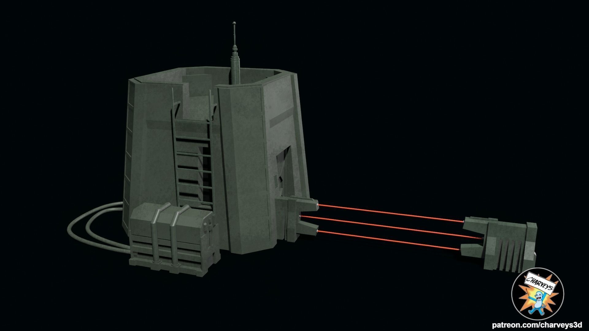 Star Wars Imperial Mapuzo Checkpoint Diorama for action figures 3D ...