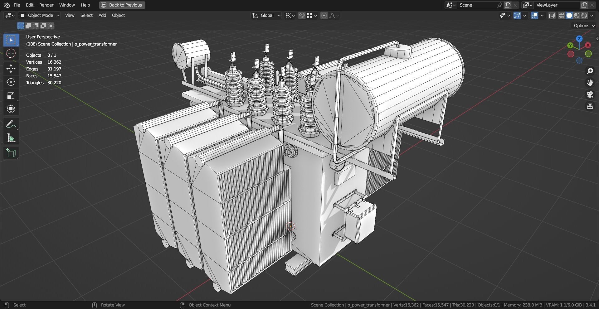 3D model Power Transformer VR / AR / low-poly | CGTrader