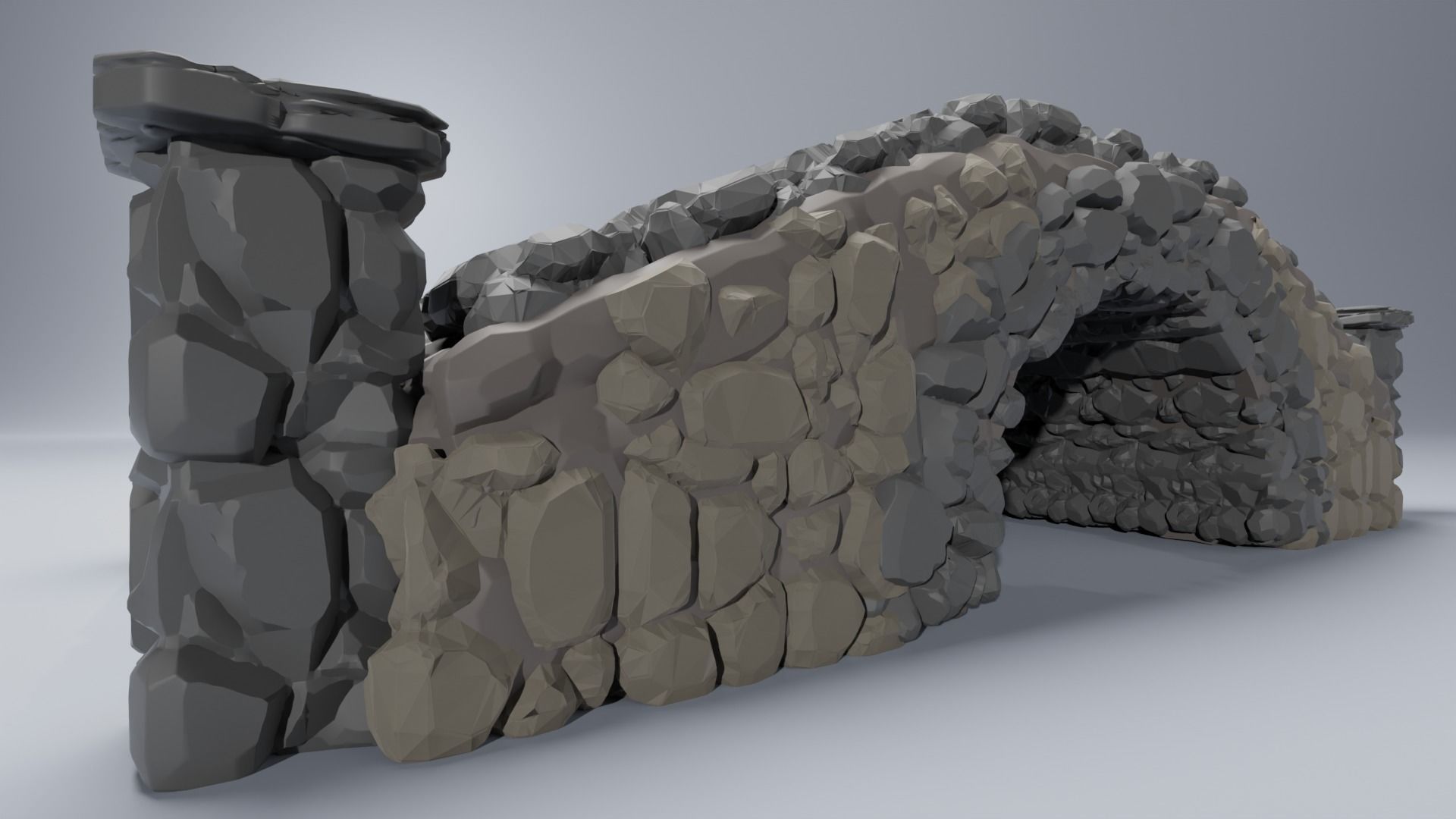 Stone Bridge 3D model 3D printable | CGTrader