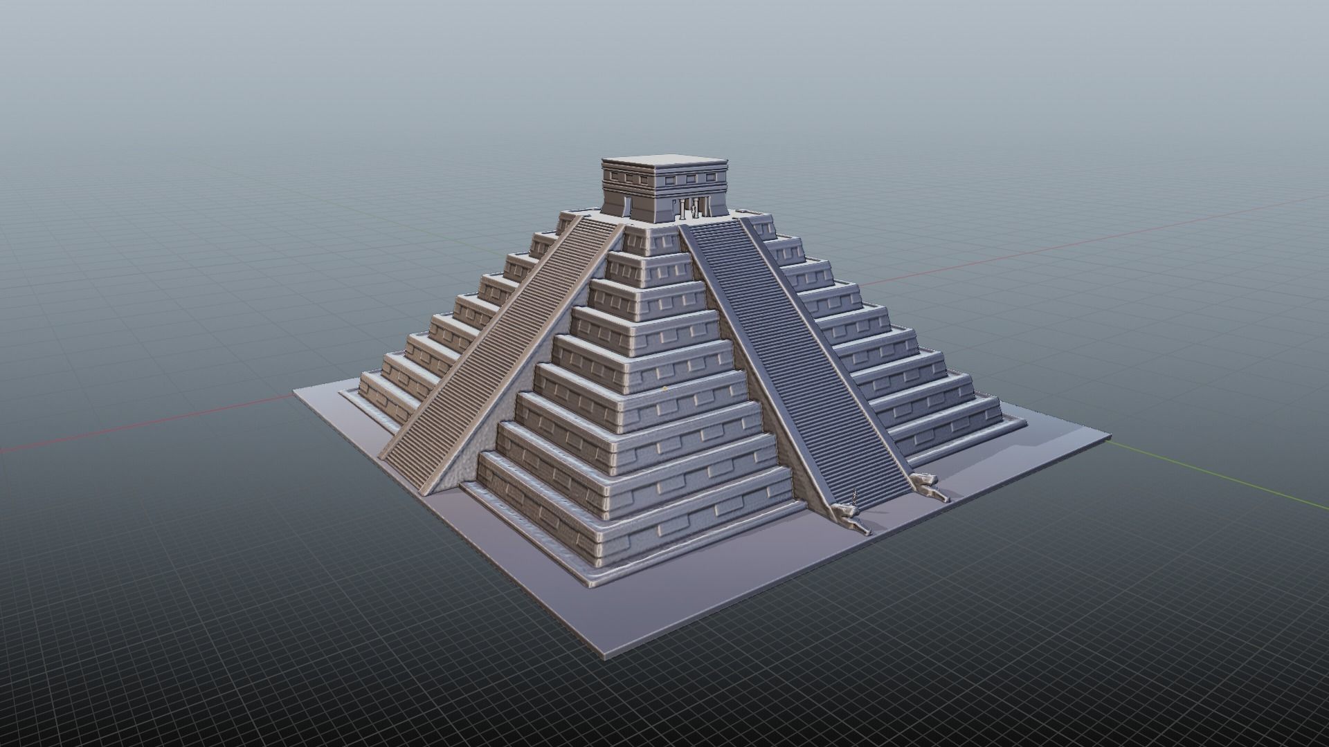 Chichen Itza Rebuilt Landscape and 3D Printable 3D model | CGTrader