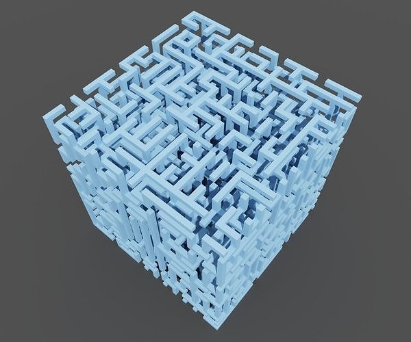 Maze Cube 3D model | CGTrader